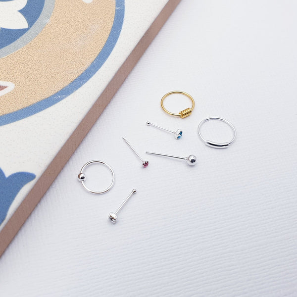 Sterling Silver Nose Stud & Ring Packs – Silver Scene